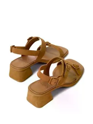 Camper Buckle Strap Sandals - Brown