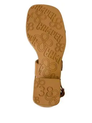 Camper Buckle Strap Sandals - Brown