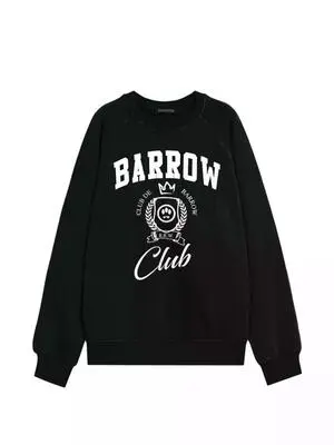 BARROW Graphic Crew-neck Sweatshirt - Black