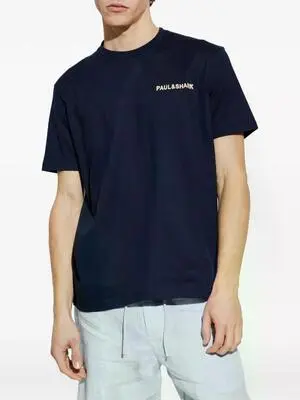 Paul & Shark Logo-detail T-shirt - Blue