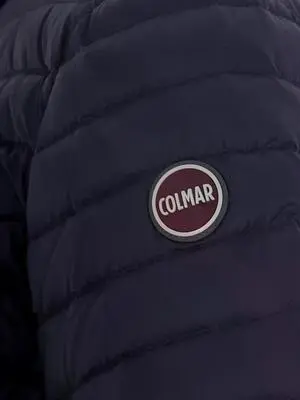 COLMAR Quilted Jacket With High Neck And Zip Fastening - Blue