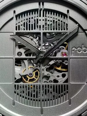 FOB PARIS Automatic Watch With Black Leather Strap