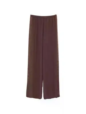 FORTE_FORTE Side-panel Trousers - Brown