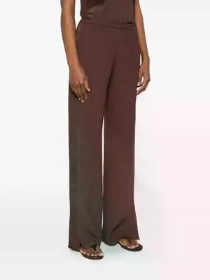 FORTE_FORTE Side-panel Trousers - Brown