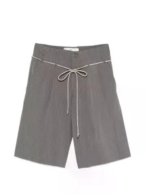 SONG FOR THE MUTE Striped Drawstring Shorts