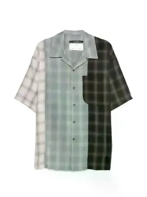 SONG FOR THE MUTE Checked-pattern Shirt - Blue
