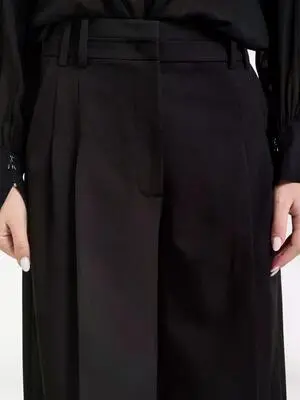 Patrizia Pepe Pleated Wide-leg Trousers