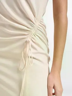 Patrizia Pepe Gathered Split Midi Dress