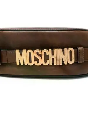 Moschino Lettering Tote Bag - Brown