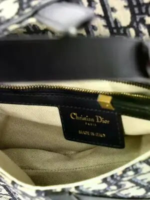 Dior Saddle Handbag Oblique Canvas Medium Shoulder Bag - Blue