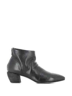 Officine Creative Pointed Toe Zip Ankle Boots - Black