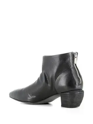 Officine Creative Pointed Toe Zip Ankle Boots