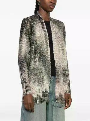 Avant Toi Sequin Embellished Open Front Cardigan