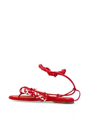 Dsquared2 Rebel Hibiscus Flat Sandals