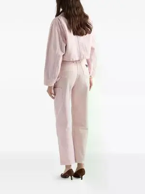 Prada Wide-leg Canvas Trousers