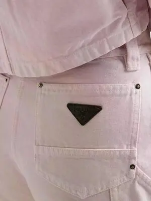 Prada Wide-leg Canvas Trousers