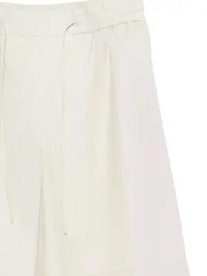 YVES SALOMON Drawstring Leather Trousers - Neutrals