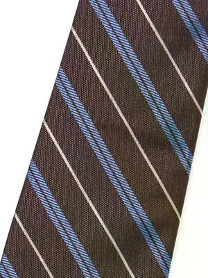 Brooks Brothers Regimental Striped Silk Tie - Brown