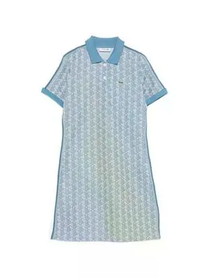 Lacoste Polo-collar Mini Dress - Blue