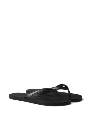 Prada Logo-detail Sandals - Black