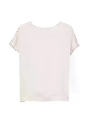 D.exterior Trim Knitwear Top - Neutrals