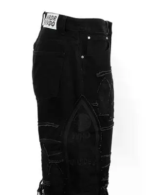 WHO DECIDES WAR Ultra Flare Windowed Jeans