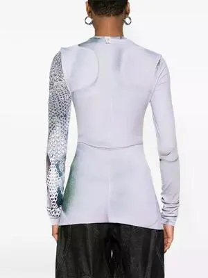 VICTOR CLAVELLY Long-sleeve T-shirt With Graphic Print