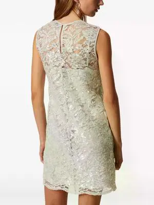 TWINSET Sequin Embellished Lace Mini Dress