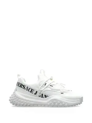 Versace Logo Lettering Lace-up Sneakers - White