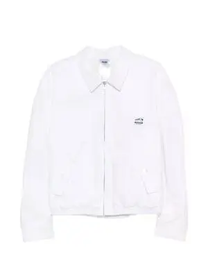 MAGLIANO Logo Patch Zip Shirt Jacket - White