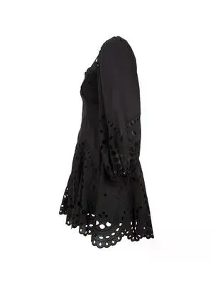 Charo Ruiz Ibiza Esmare Scalloped Embroidered Mini Dress