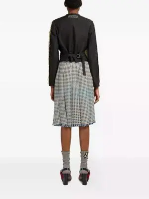 Marni Textured Tweed Jacket With Contrast Silk Back