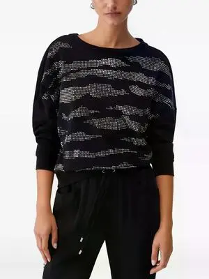 Liu Jo Crew-neck Sweatshirt With Stud Embellishments