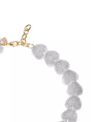 CRYSTAL HAZE Jelly Heart Necklace - Silver