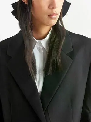 Prada Bow-detail Single-breasted Coat