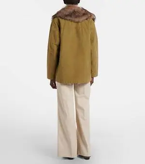 7 For All Mankind Lotta Wide-leg Jeans In Colored Comfort Twill Clay