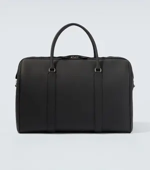 THE ROW Iowa Leather Duffel Bag - Black