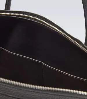 THE ROW Iowa Leather Duffel Bag - Black