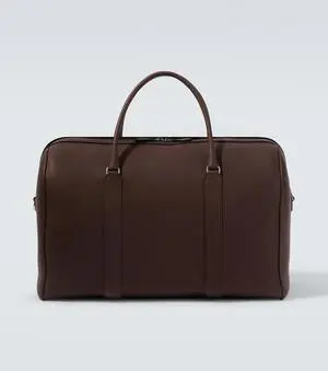 THE ROW Iowa Leather Duffle Bag - Brown