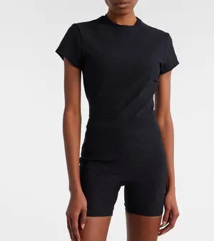 Gucci Gg Jersey Jacquard Biker Shorts - Black