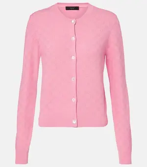 Gucci Gg Jacquard Cardigan - Pink