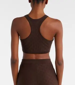 Gucci Gg Jersey Jacquard Sports Bra
