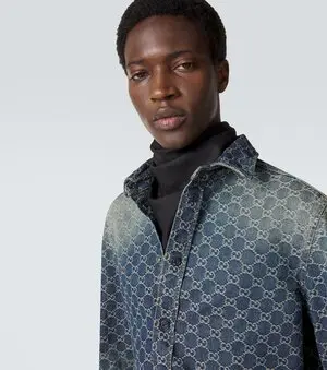 Gucci Gg Cotton And Silk Pocket Square