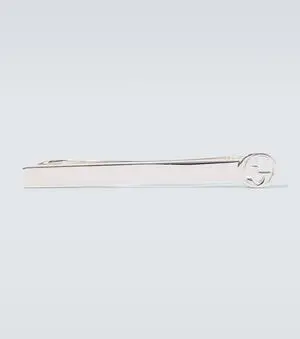 Gucci Interlocking G 925 Sterling Tie Bar - Silver