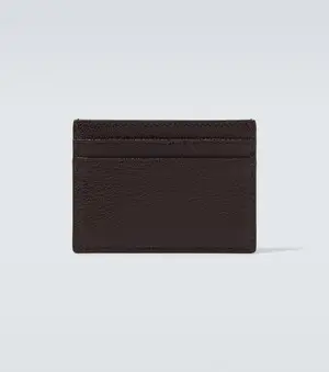 Gucci Lira Leather Card Holder - Brown