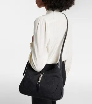 Gucci Jackie 1961 Small Canvas Shoulder Bag