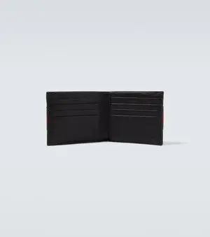 Gucci Web Trademark Leather Bifold Wallet