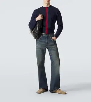 Gucci Web Stripe Wool Sweater