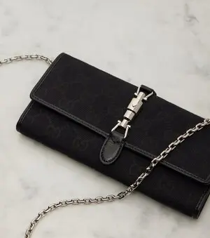 Gucci Jackie Gg Canvas Clutch