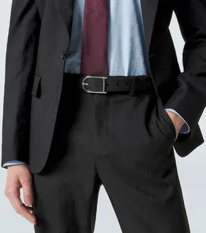 Gucci Gg Canvas Belt With Silver-tone Hardware